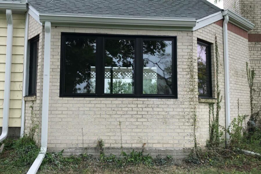 Brick Wall Turns into 3-Panel Window Opening - Pella Windows & Doors of ...