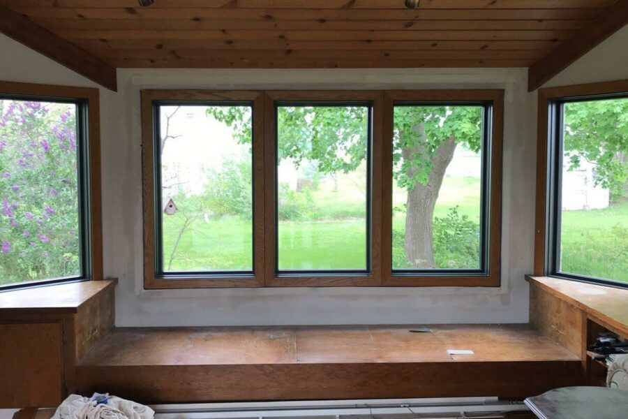 Brick Wall Turns into 3-Panel Window Opening - Pella Windows & Doors of ...