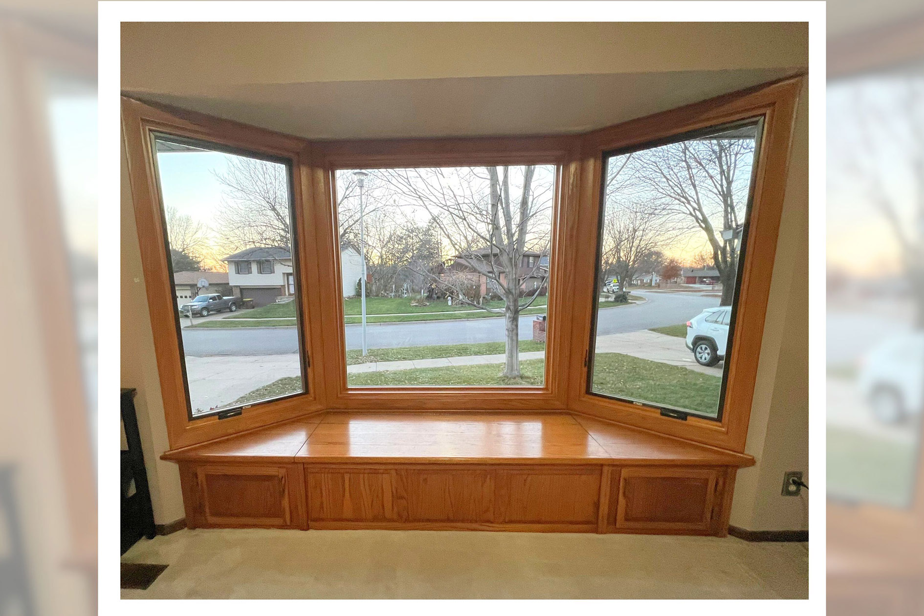 Lincoln Home Bay Window & Entry Replacement - Pella Windows & Doors of ...